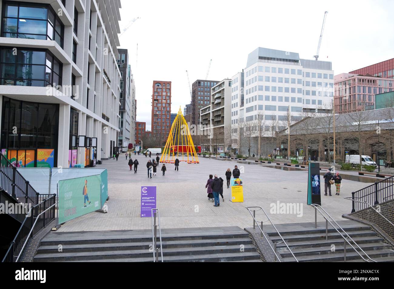 Temenos sculpture Liliane Lijn sculptor art in Lewis Cubitts Yard, Coal ...