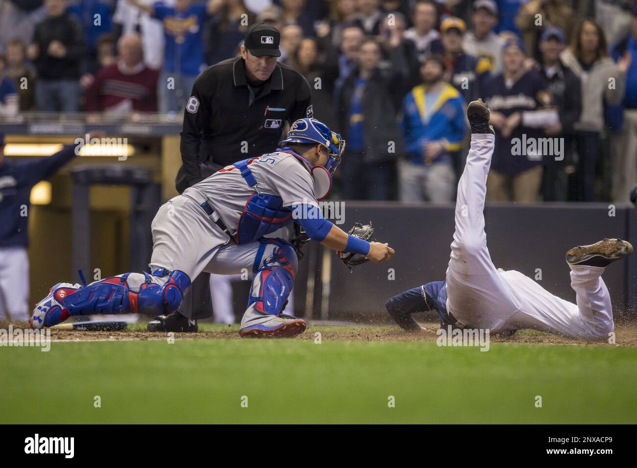 MILWAUKEE, WI - APRIL 07: Milwaukee Brewers Catcher Jett Bandy (47 ...