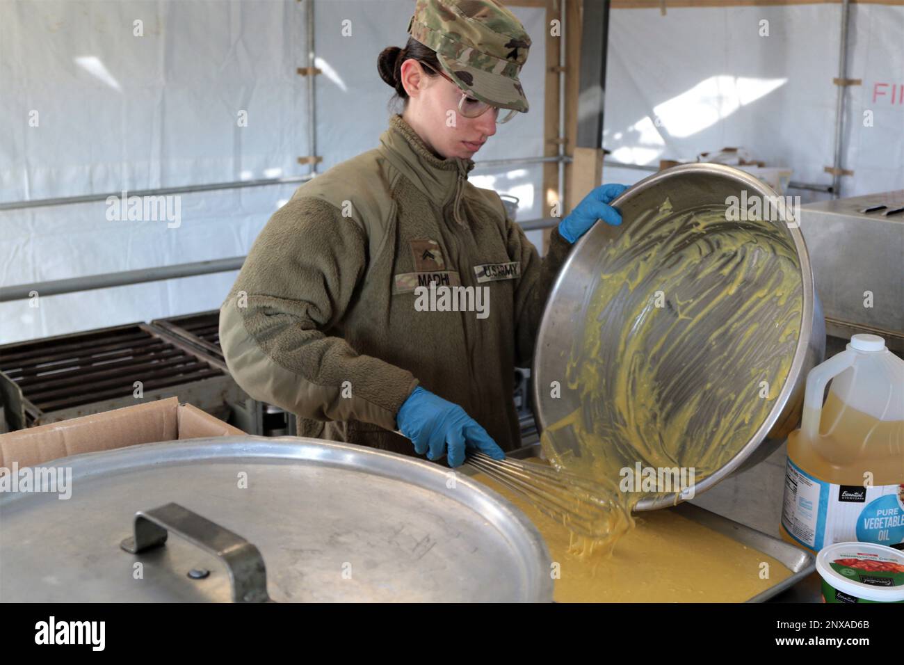 Cpl. Ina Madhi, a culinary noncommissioned officer with Detachment 3 ...