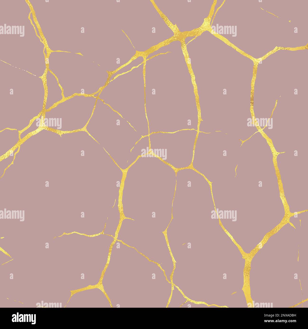 Japanese kintsugi metallic gold pattern background Stock Vector Image ...