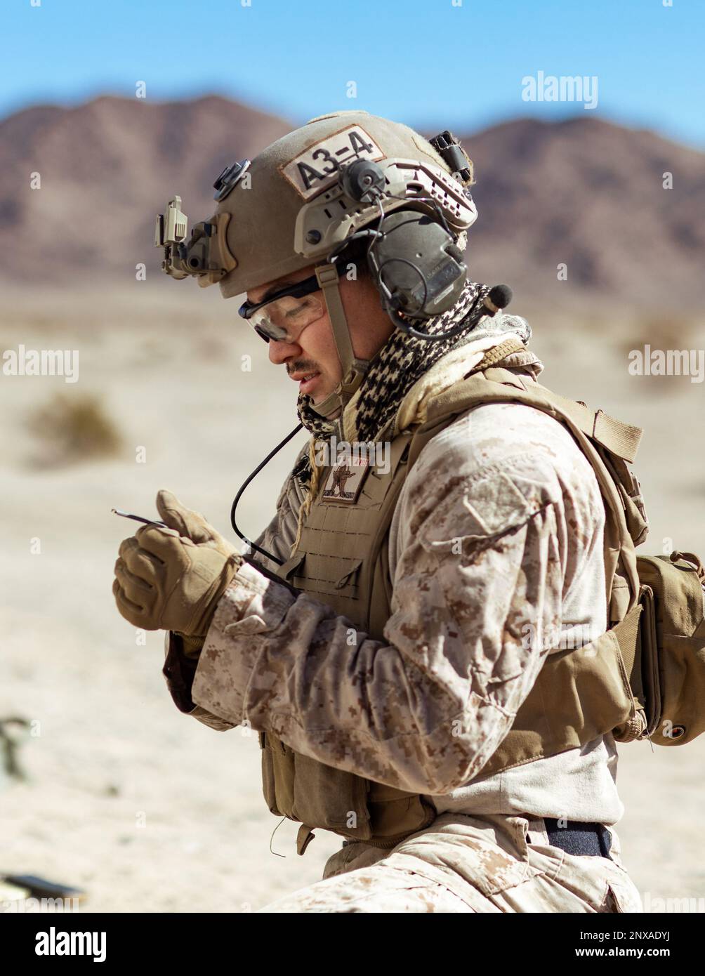 U.S. Marine Corps Cpl. Michael Indigo, a reconnaissance man with 3d ...
