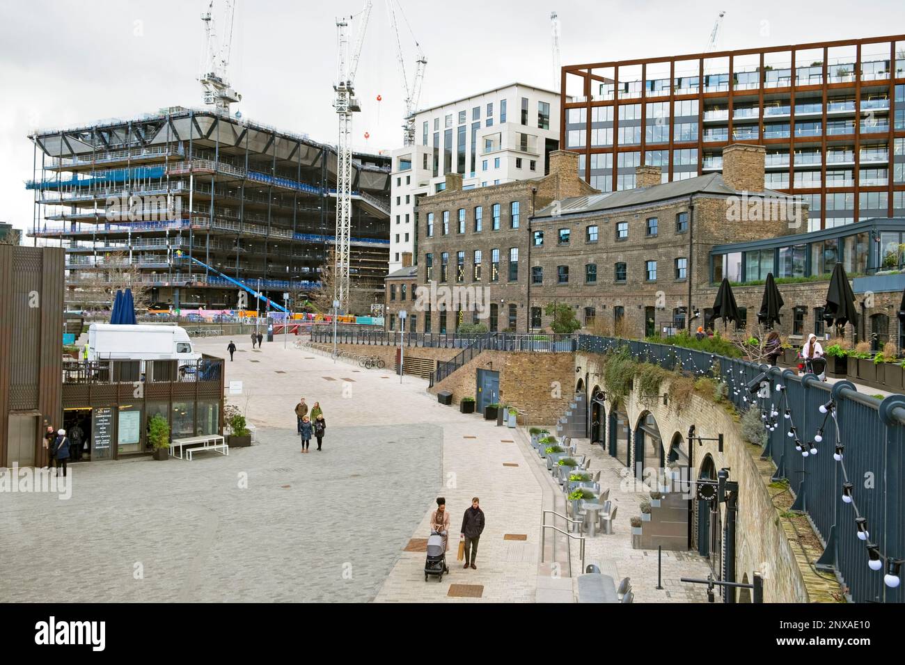 View from Coal Drops Yard of new Google HQ King's Cross KGX1 building ...