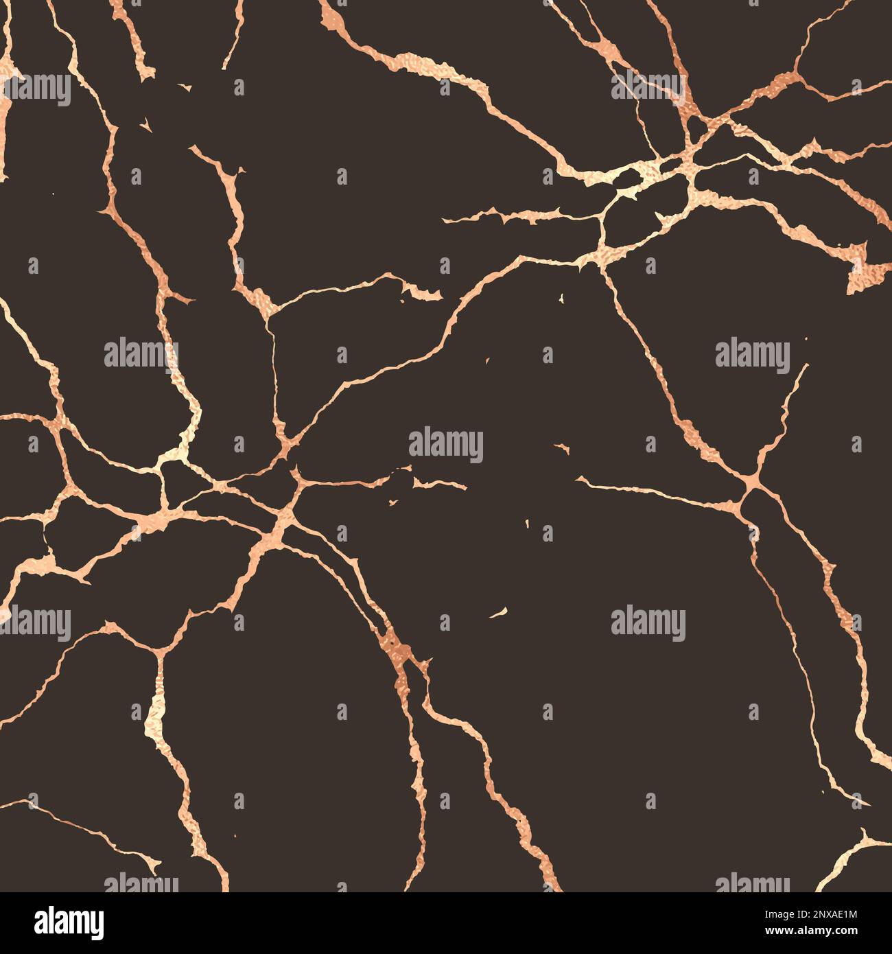 Japanese metallic rose gold kintsugi pattern background Stock Vector ...