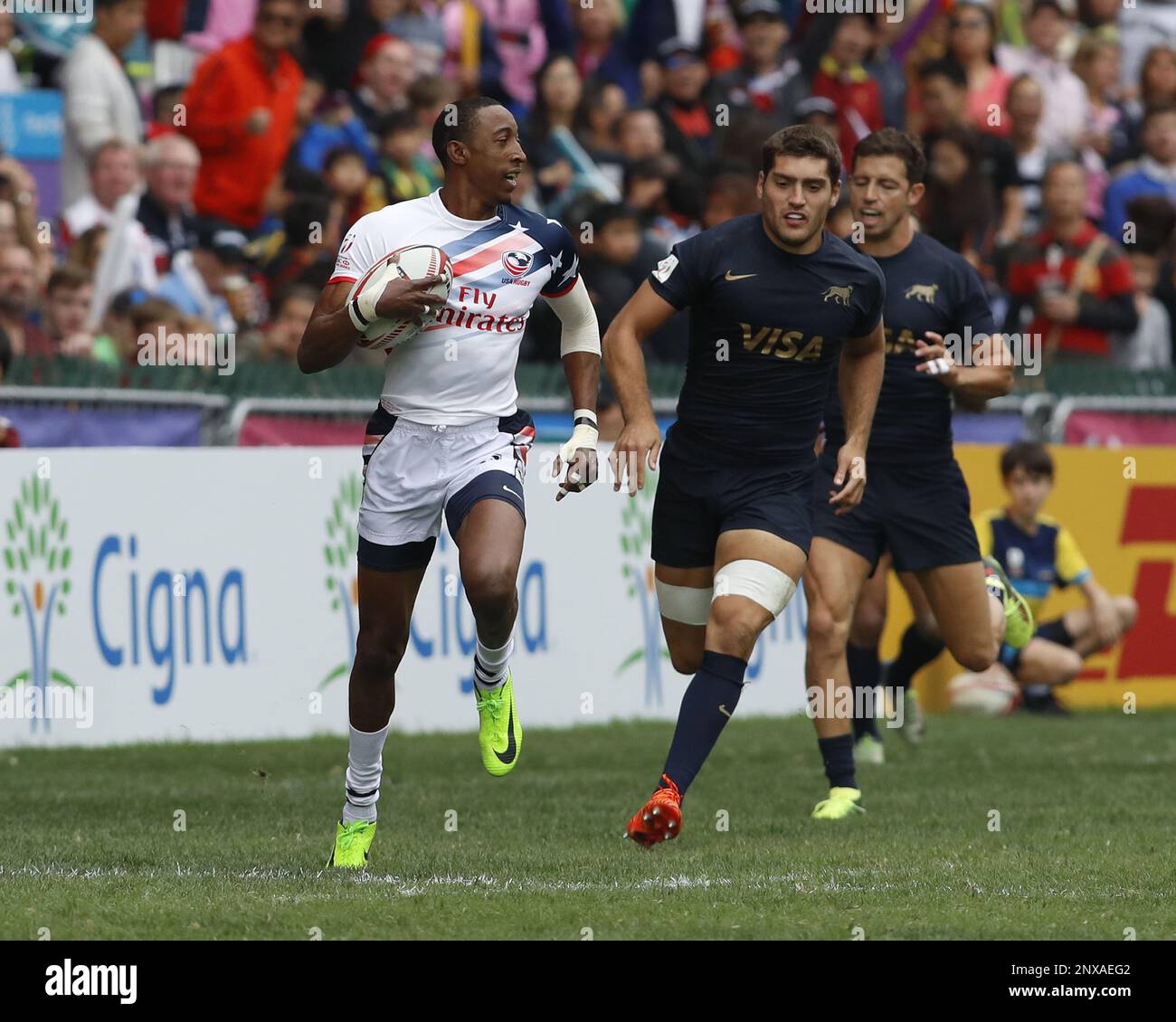 April 7, 2018 - Hong Kong, HONG KONG - Perry Baker (11) of the United ...