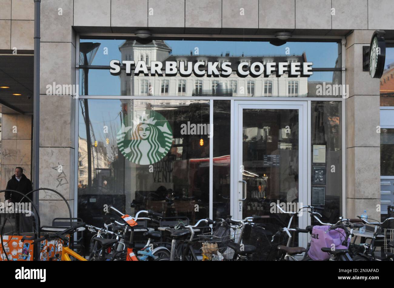 Copenhagen/Denmark/01 March 2023/Seattle coffee chain starbucks coffee ...