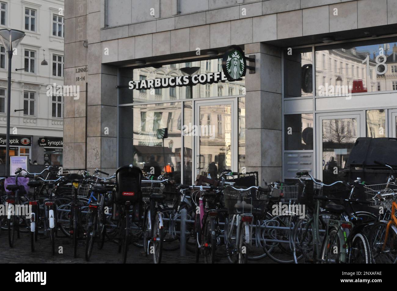 Copenhagen/Denmark/01 March 2023/Seattle coffee chain starbucks coffee ...