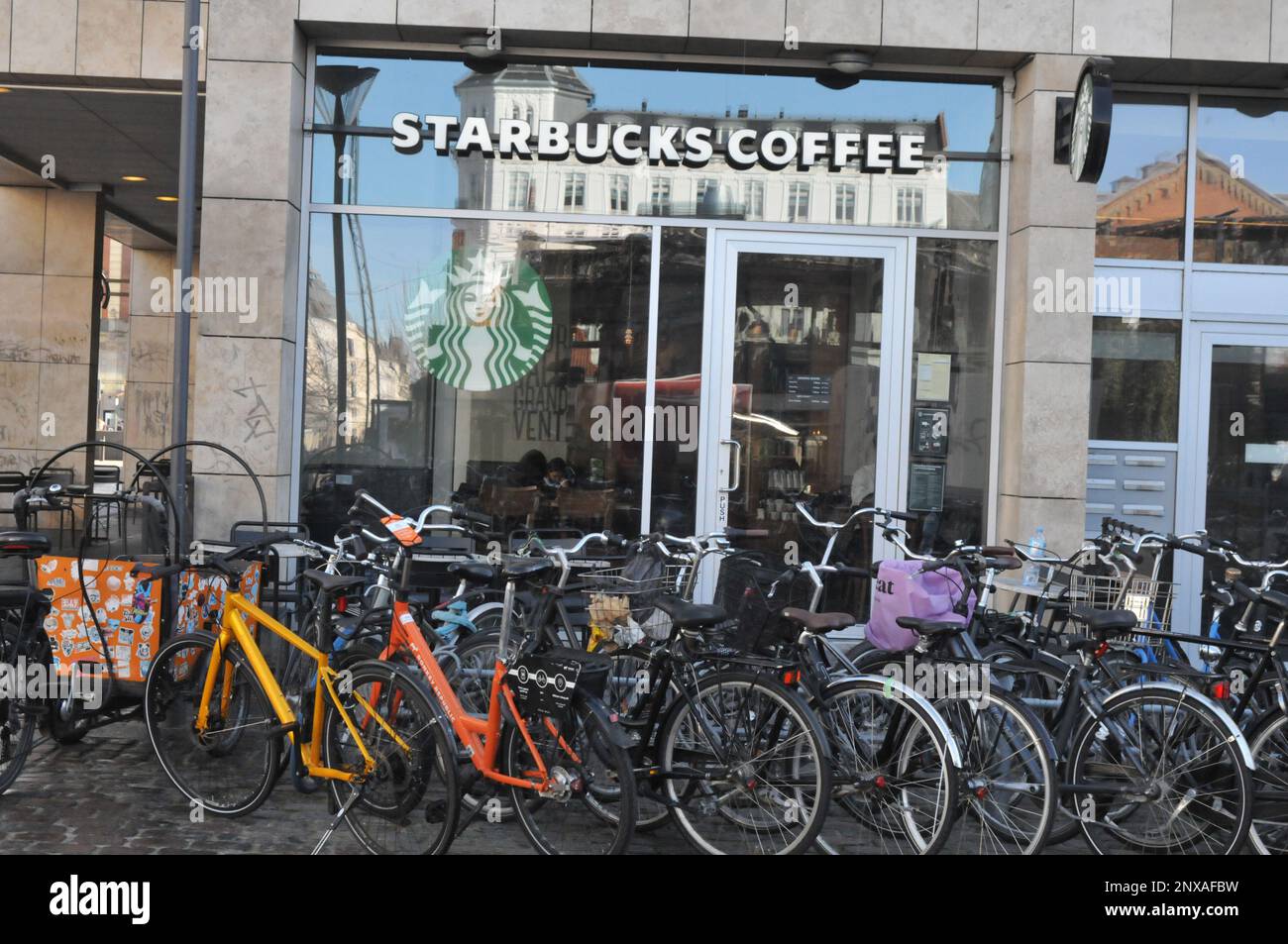 Copenhagen/Denmark/01 March 2023/Seattle coffee chain starbucks coffee ...