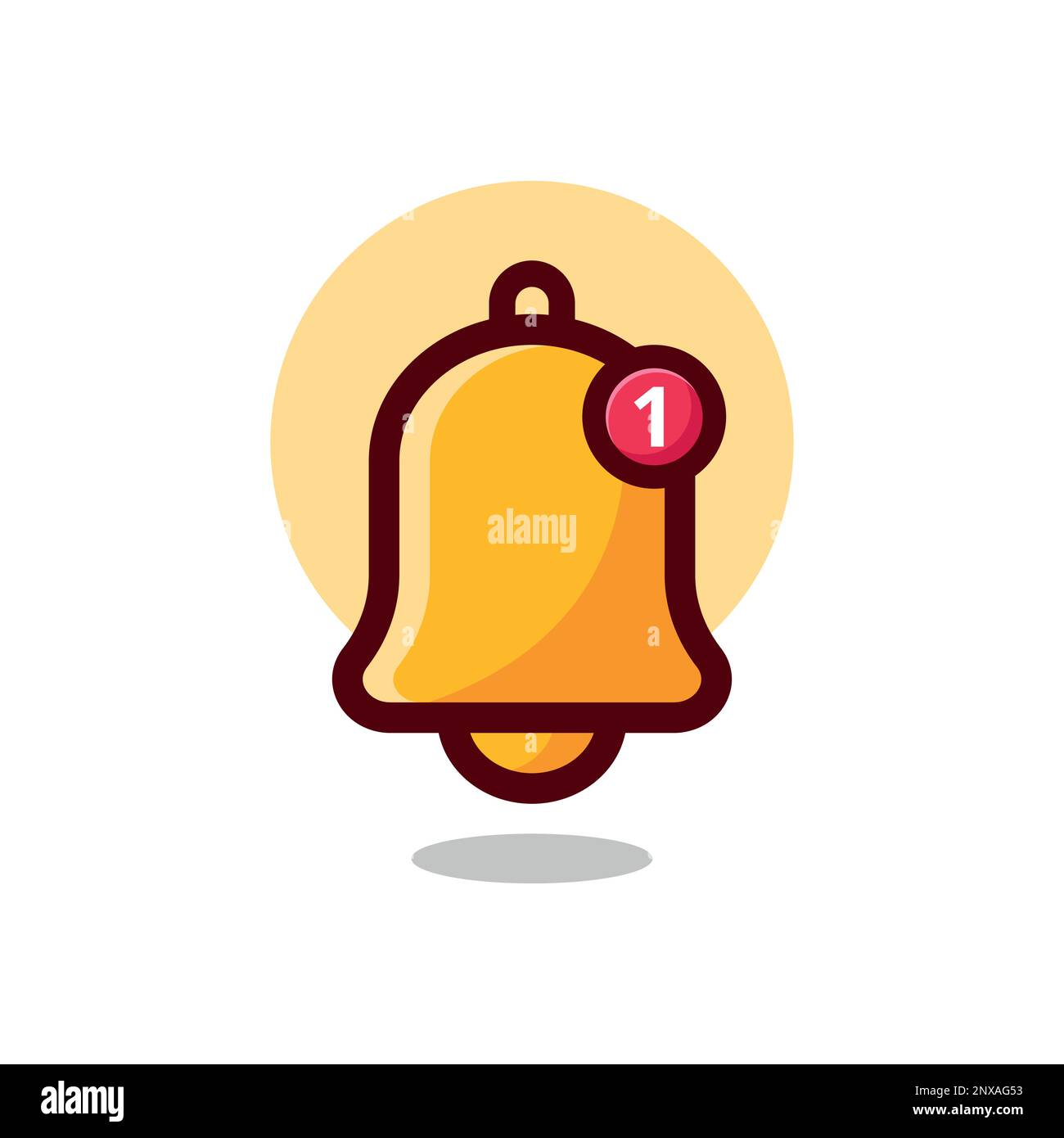 notification bell vector icon Stock Vector Image & Art - Alamy
