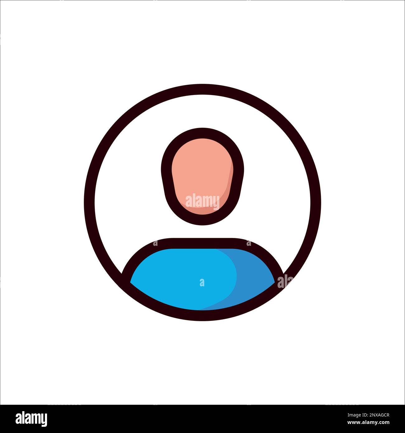 User information icon flat Stock Vector Images - Alamy