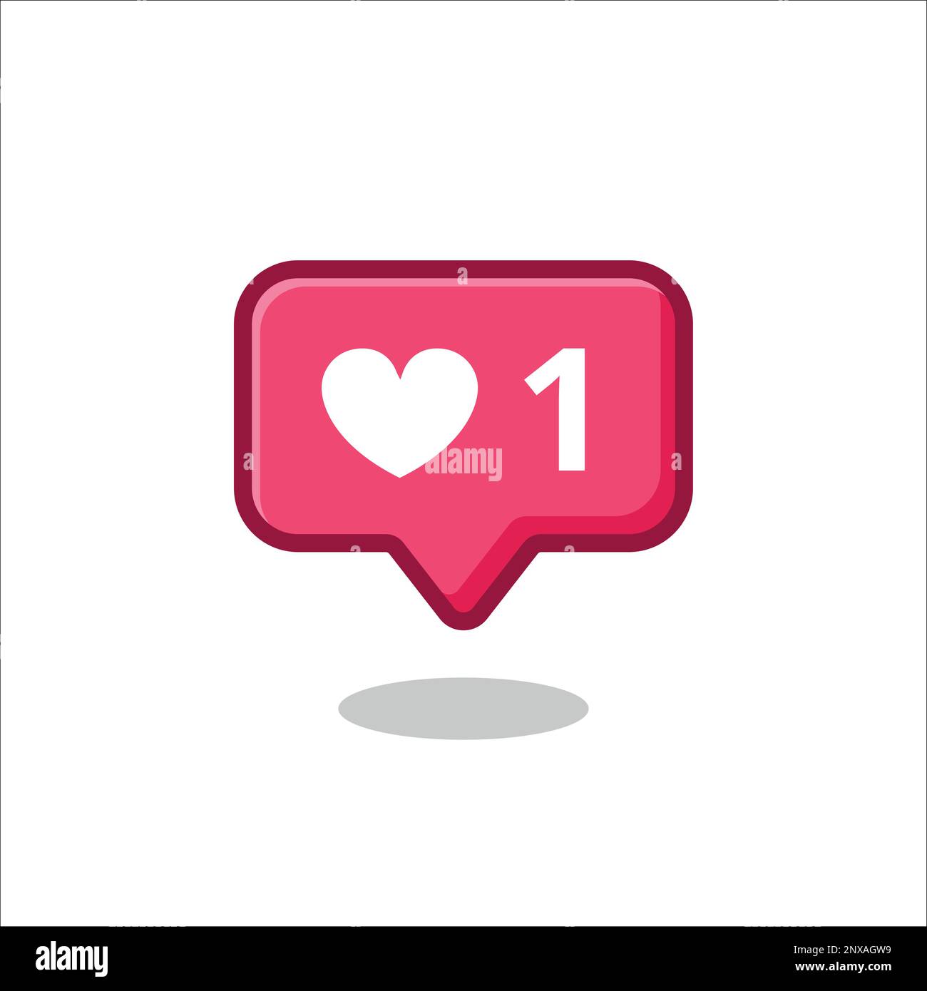 Love like heart comment Stock Vector Images - Alamy