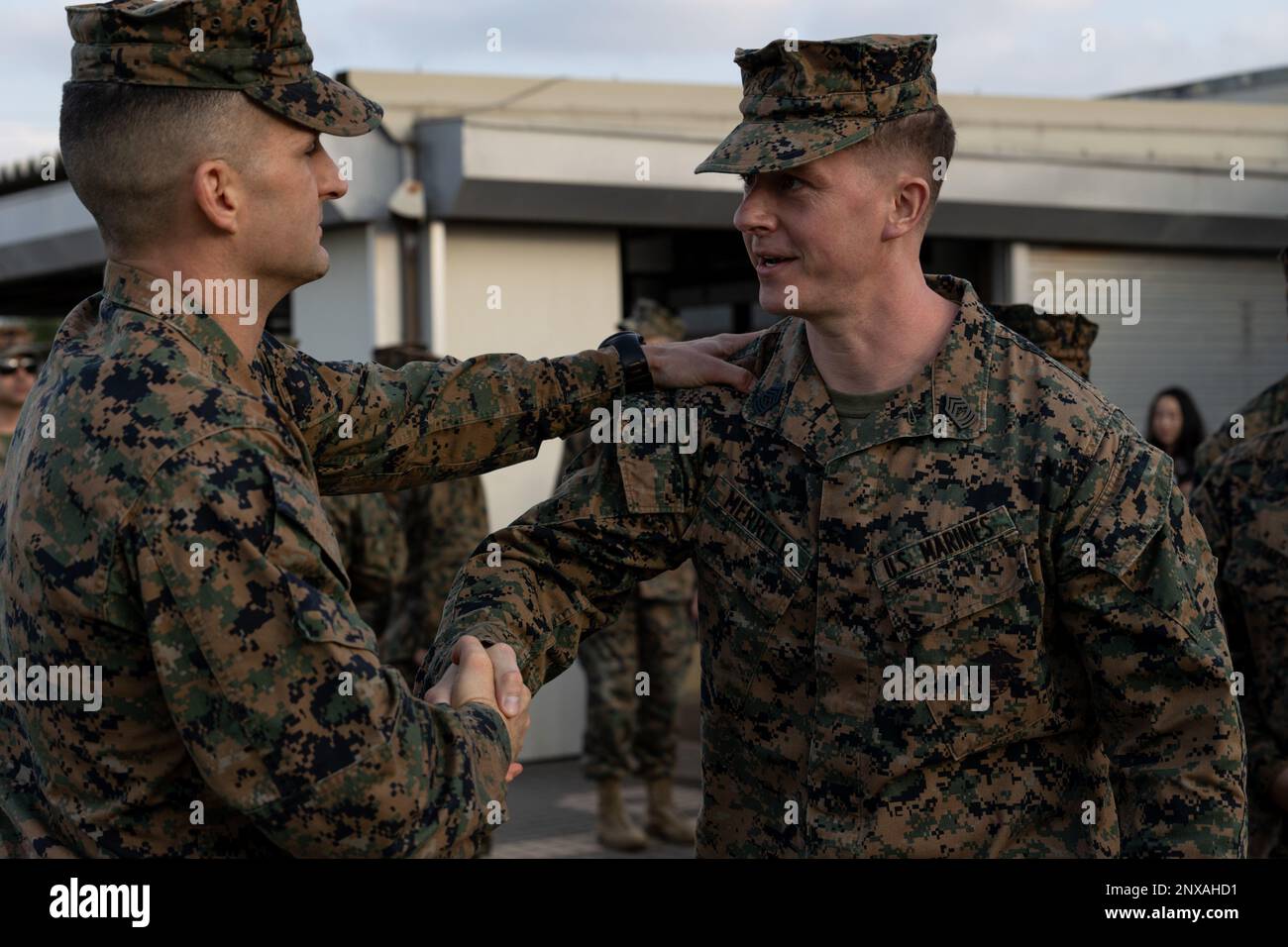 U.S. Marines with Marine Air Control Group (MACG) 18 participate in a ...