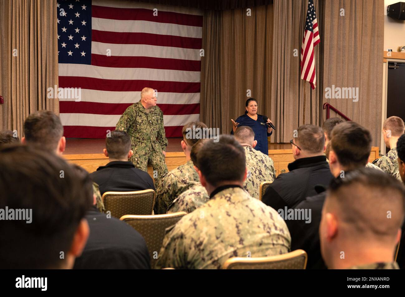 230106-N-UB993-1080 Evelyn Honea, Navy Ombudsman-at-Large and spouse of ...