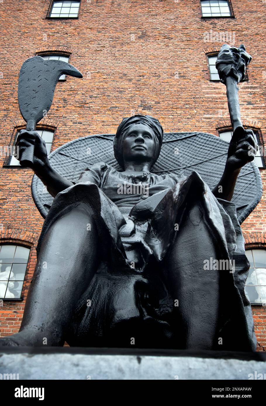 In this photo taken on Saturday, March 31, 2018, a view of the 23-feet ...