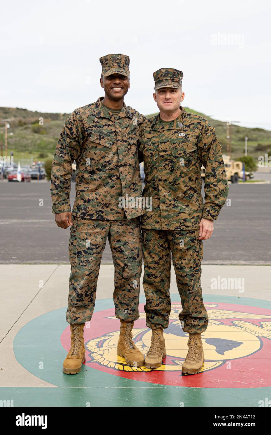U.S. Marine Sgt. Maj. Theodore G. Ingram III, the outgoing sergeant ...