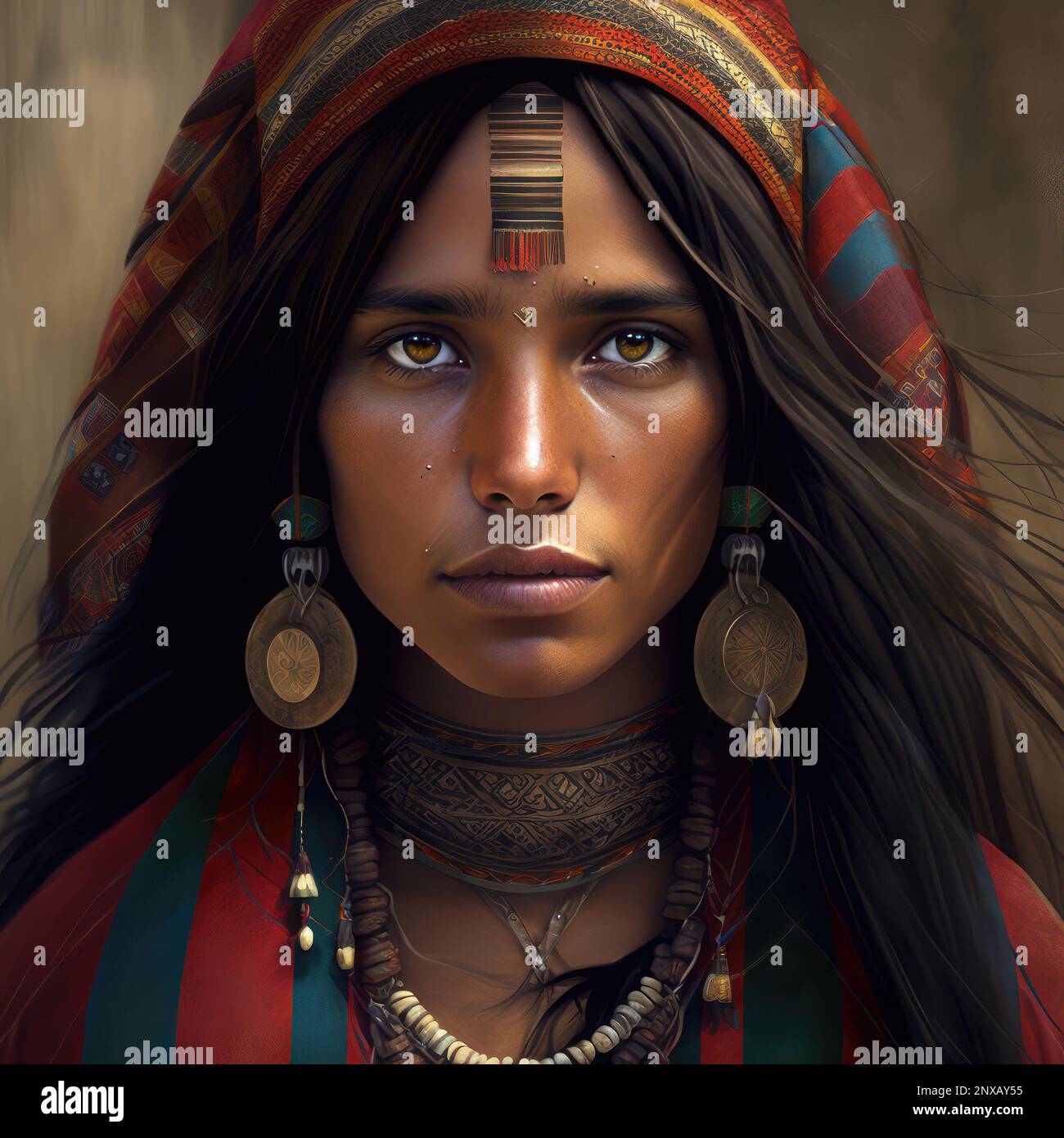 Native american woman beautiful hi-res stock photography and images - Alamy