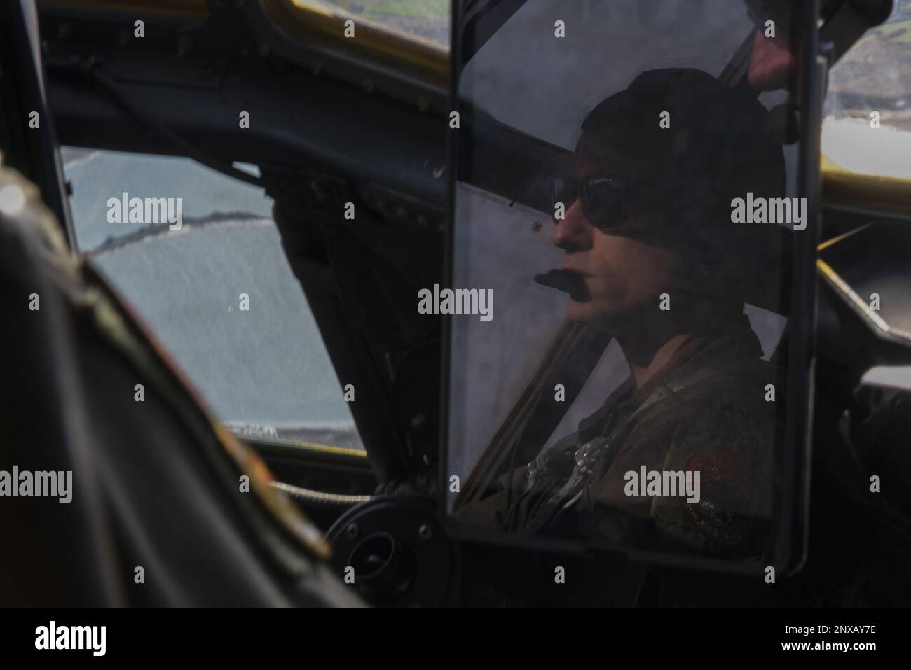 U.S. Air Force Maj. Kyle Gauthier, 37th Airlift Squadron pilot, flies a ...