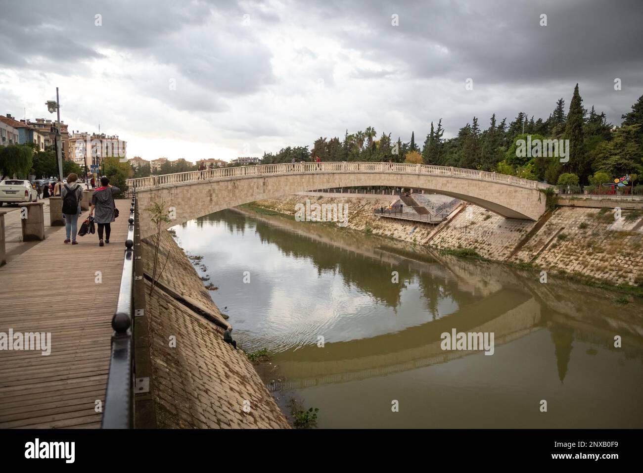 The Asi River view before the great earthquake in the ancient city of ...