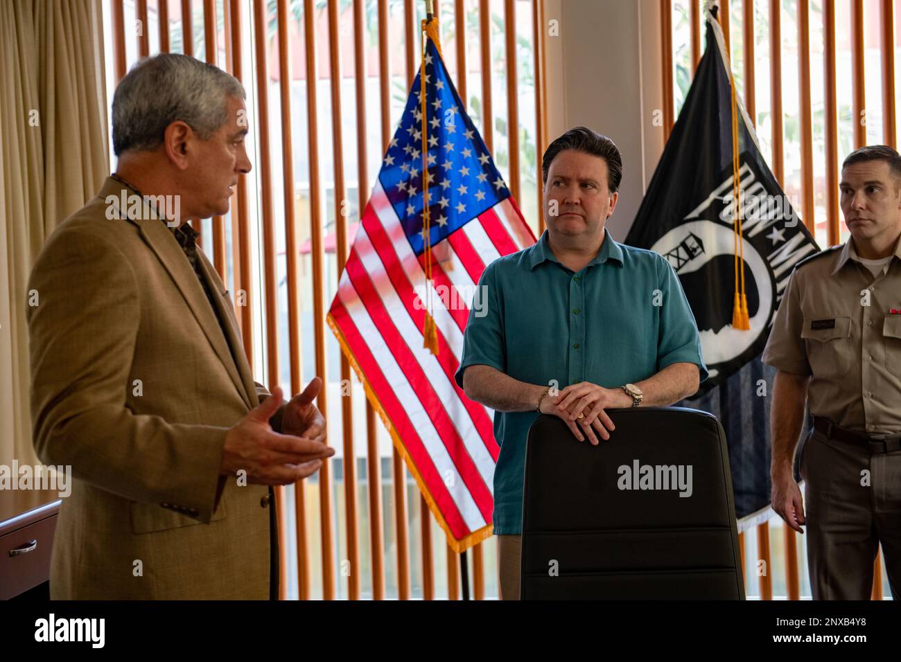 From left, Mr. Kelly McKeague, Defense POW/MIA Accounting Agency (DPAA ...