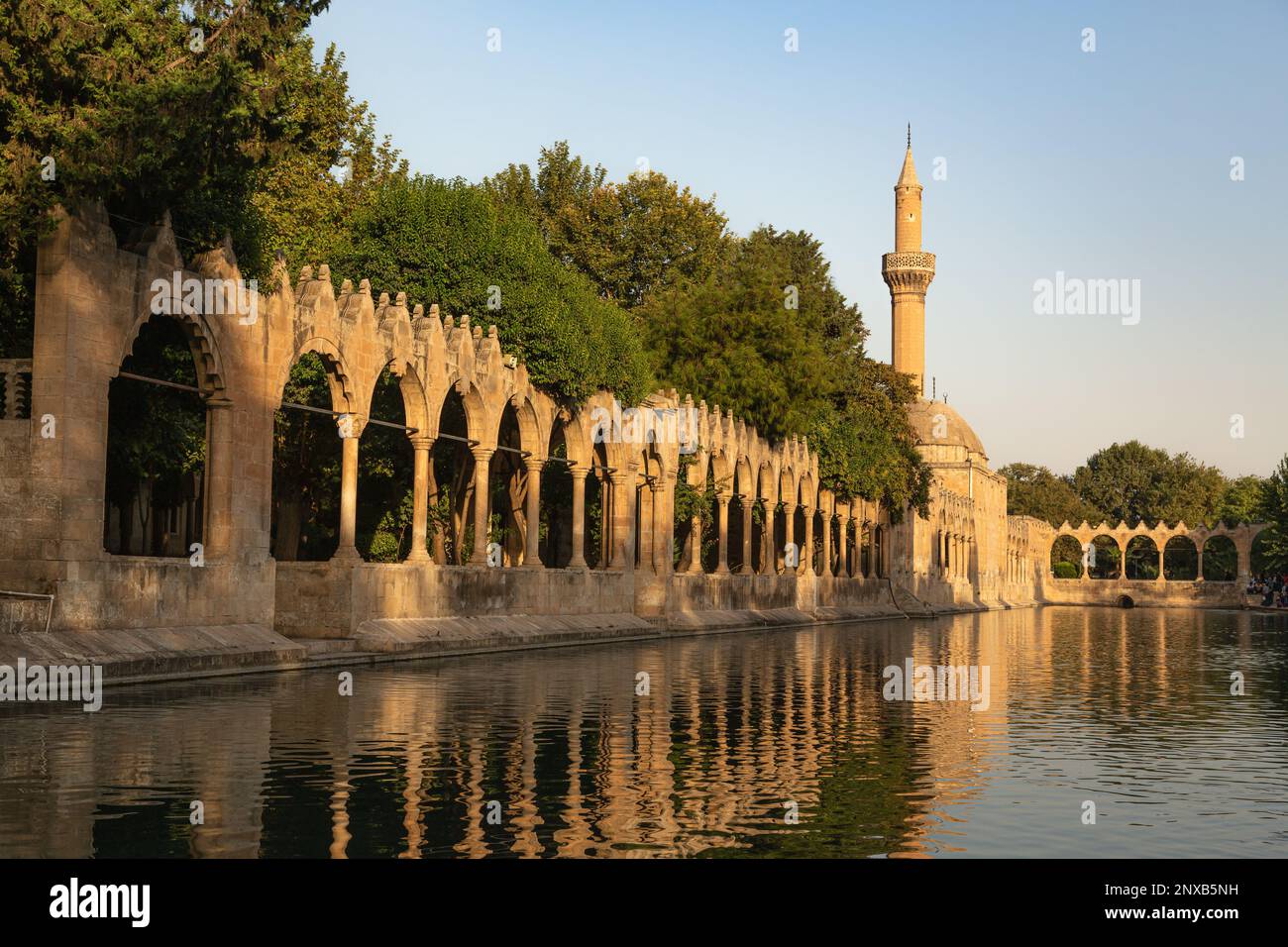 Balıklıgöl (Balık Lake) and Rizvaniye Mosque Landscape in beautiful ...