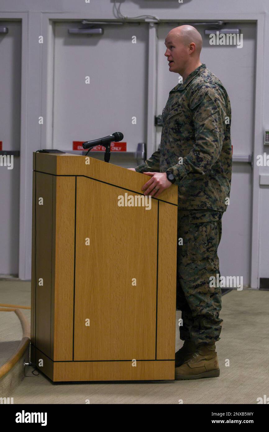 U.S. Marine Corps Maj. Michael Flurry, an exercise planner with II ...