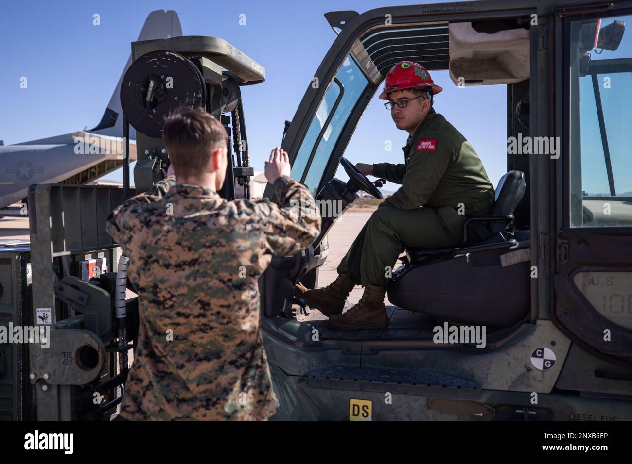 U.S. Marine Corps Cpl. Nathaniel Anthony, an aircraft ordinance ...