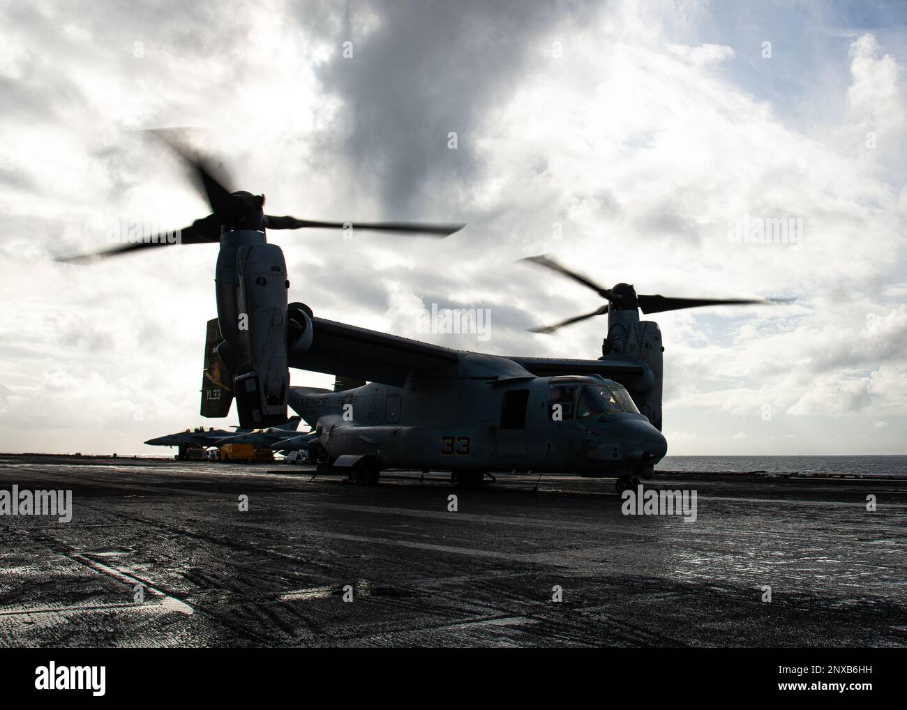 230120-N-MH015-1048 SOUTH CHINA SEA (Jan. 20, 2023) An MV-22 Osprey ...