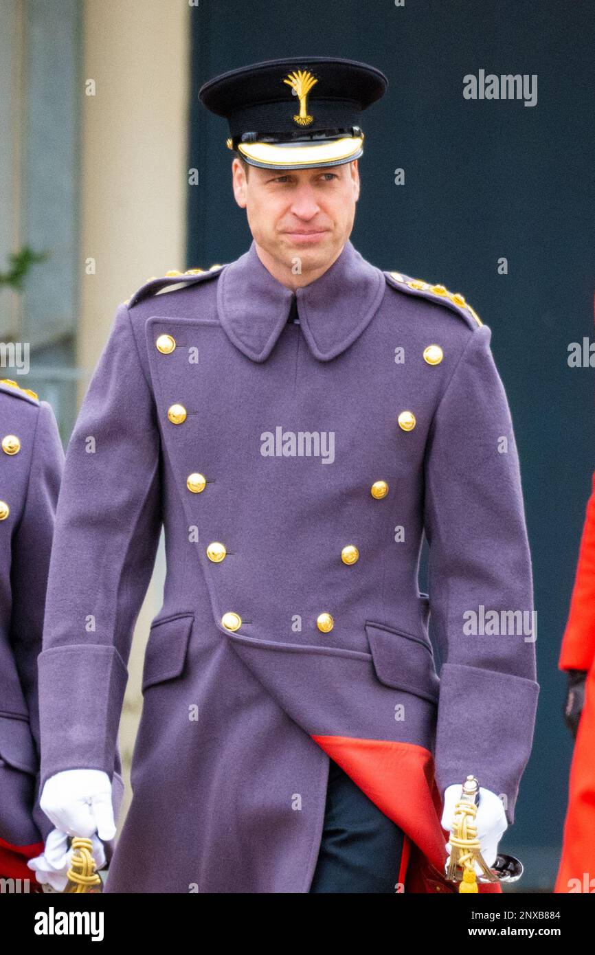 Prince William of Wales during a visit to the 1st Battalion Welsh ...