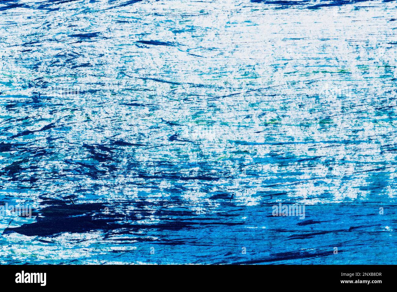 Bue paint texture background blue color on white paper. Brush stroke ...