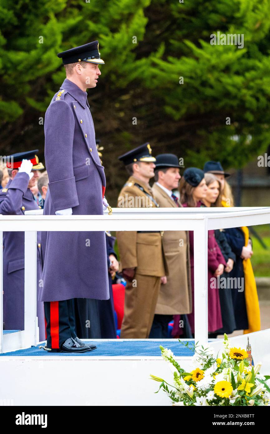 Prince William of Wales during a visit to the 1st Battalion Welsh ...