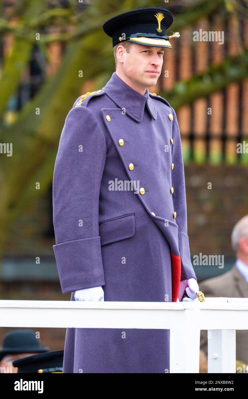 Prince William of Wales during a visit to the 1st Battalion Welsh ...