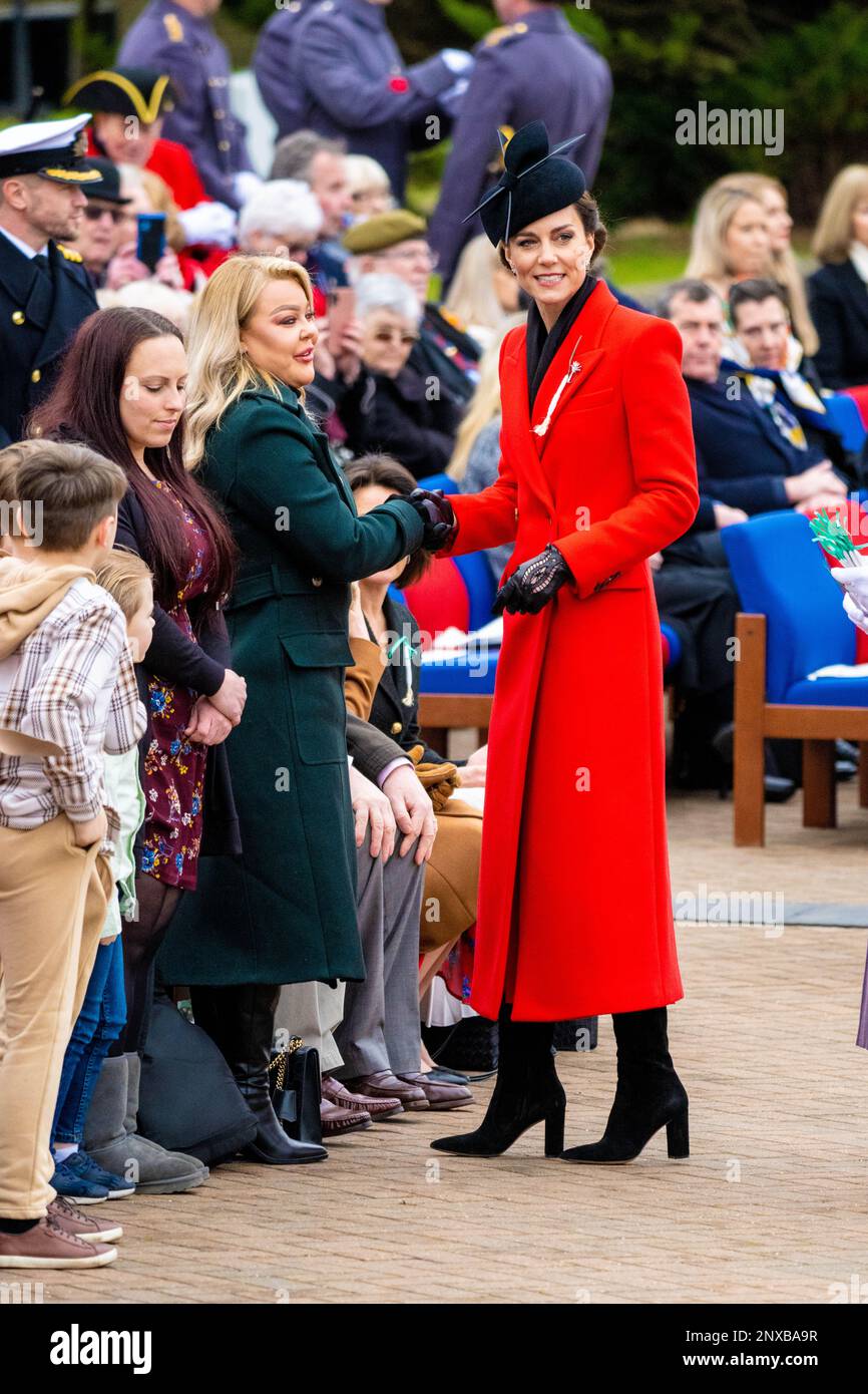 Catherine, Kate Middleton, Princess of Wales during a visit to the 1st ...
