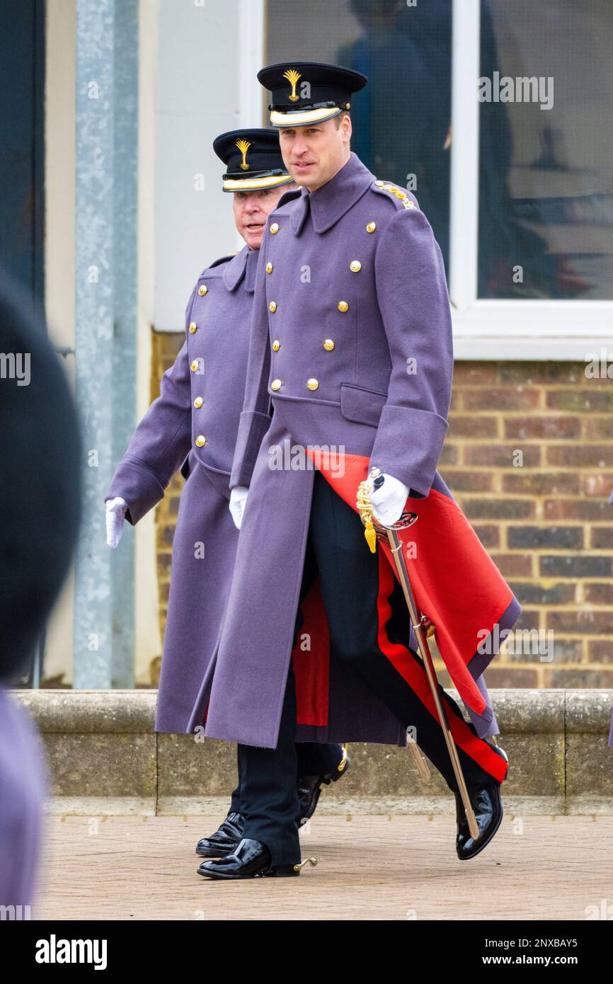 Prince William of Wales during a visit to the 1st Battalion Welsh ...