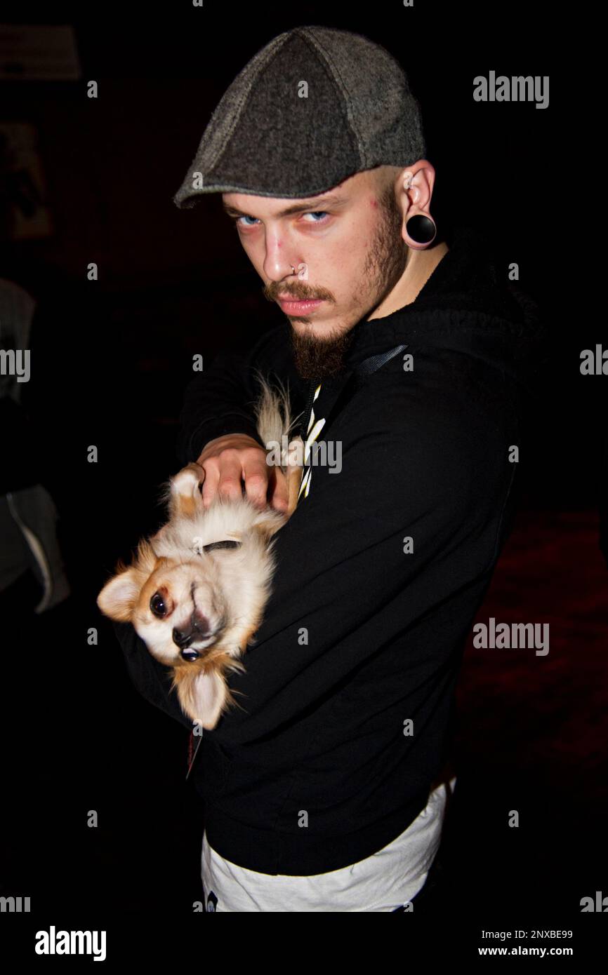 Ryan Neff of Miss May I is seen at Bogart's on Nov. 21, 2012, in ...
