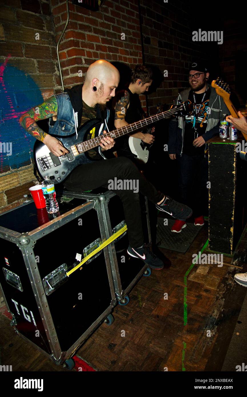 Ryan Neff and B.J. Stead of Miss May I perform at Bogart's on Nov. 21 ...