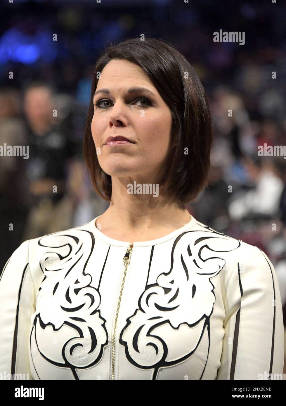 CBS Sports anchorwoman Dana Jacobson during a West Regional semifinal ...