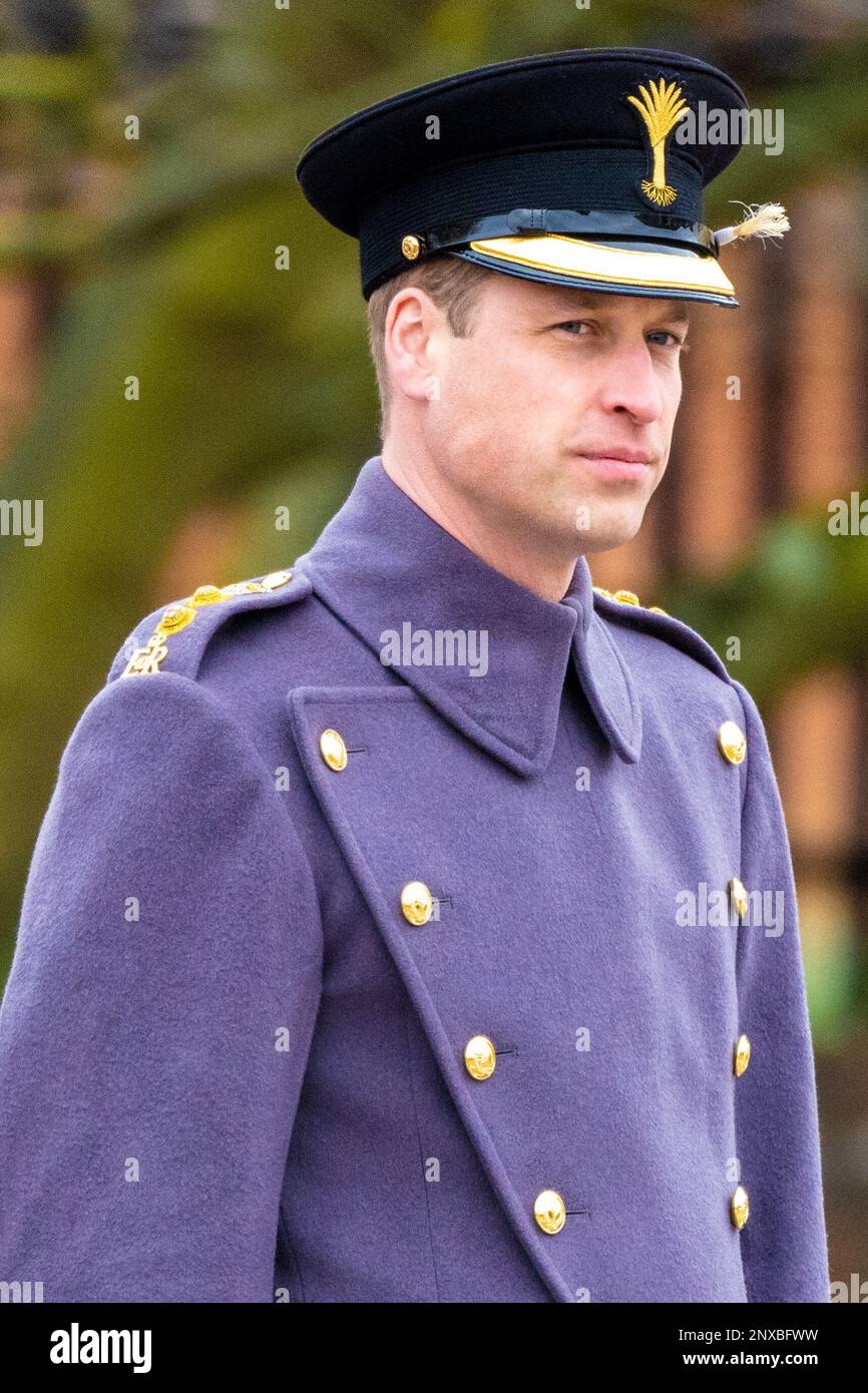 Prince William of Wales during a visit to the 1st Battalion Welsh ...