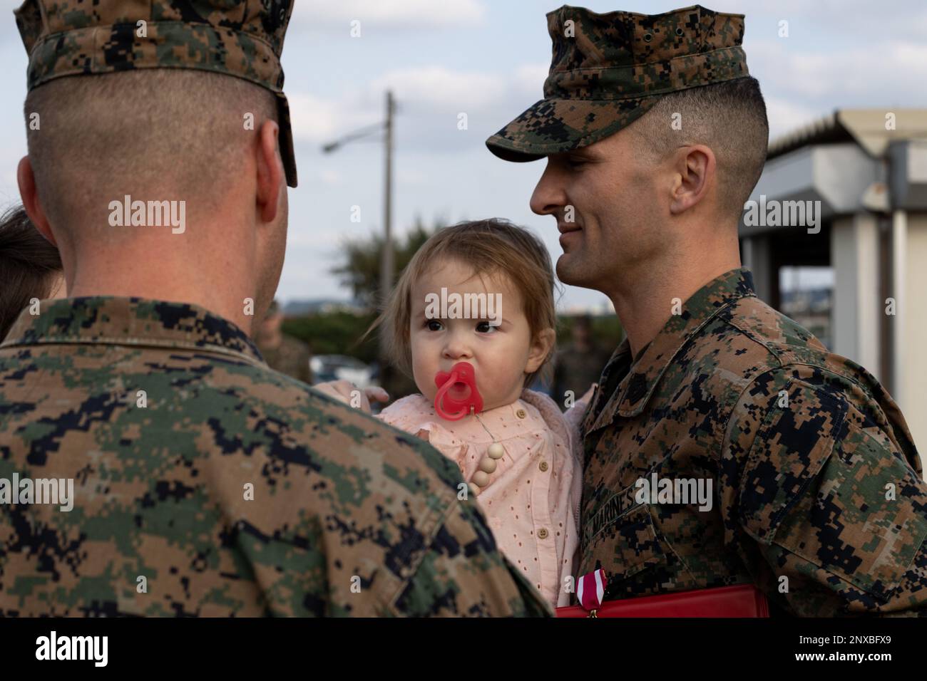 U.S. Marine Corps 1st Sgt. Justin Park with Marine Air Control Group ...