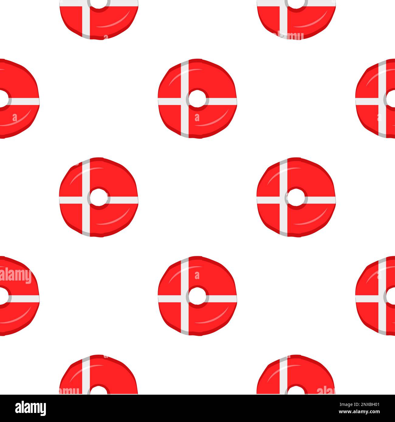 Pattern cookie with flag country Denmark in tasty biscuit, pattern ...