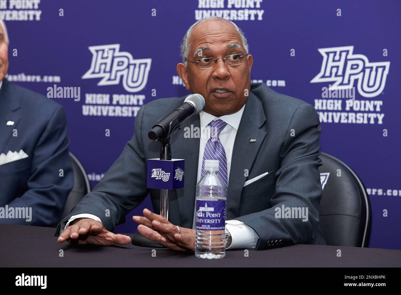 Tubby Smith answers questions at a press conference after having been ...