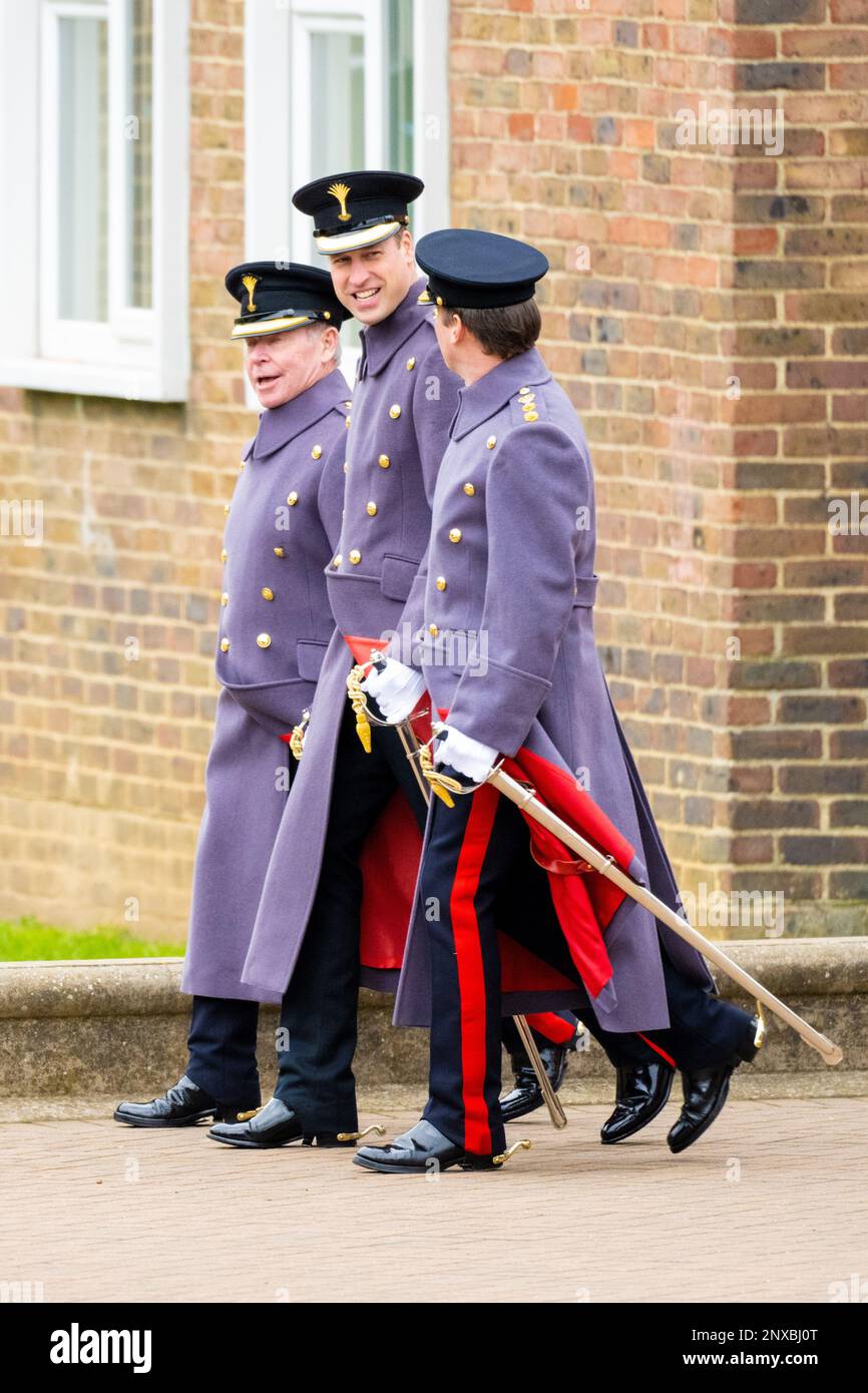 Prince William of Wales during a visit to the 1st Battalion Welsh ...