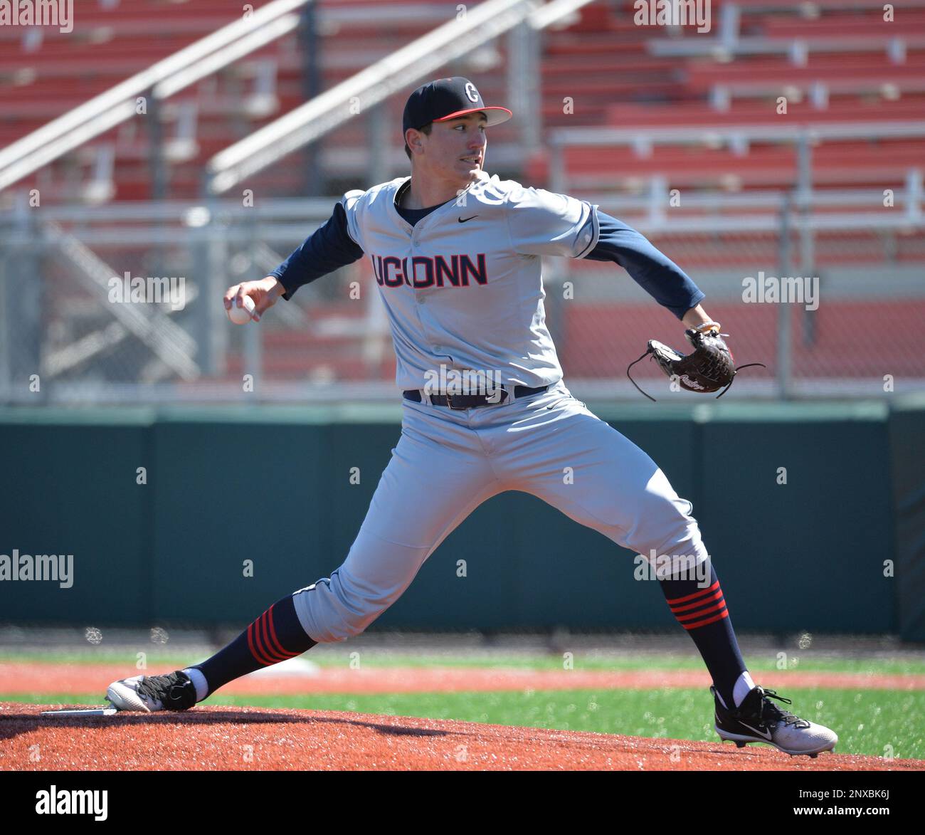 University of Connecticut Huskies pitcher Ronnie Rossomando (43) during ...