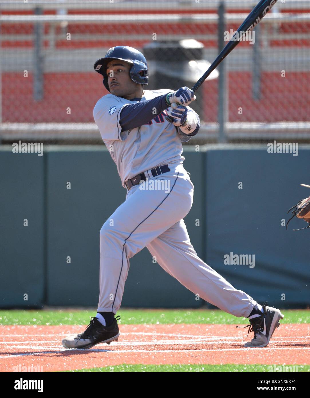 University of Connecticut Huskies catcher Thad Phillips (30) during ...