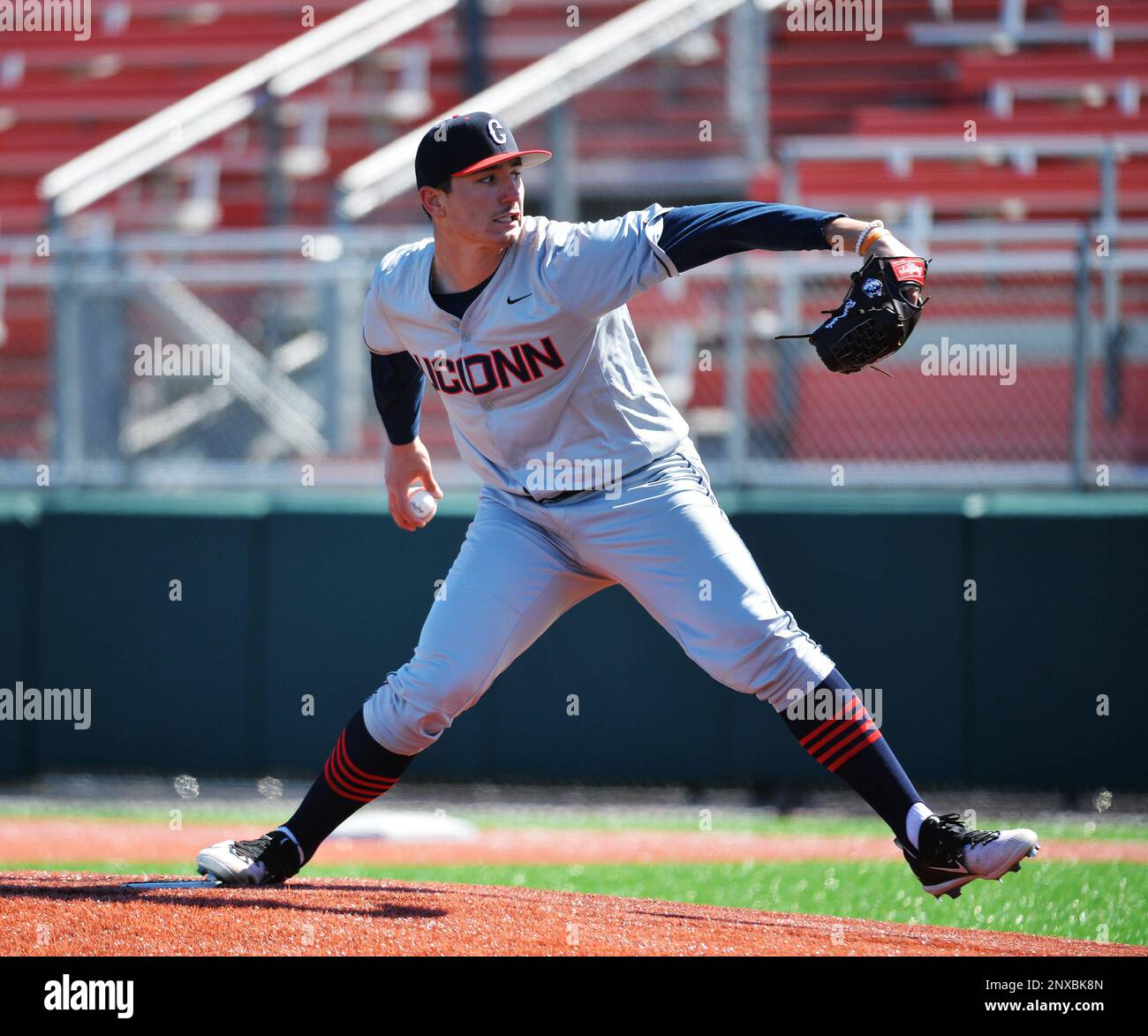 University of Connecticut Huskies pitcher Ronnie Rossomando (43) during ...