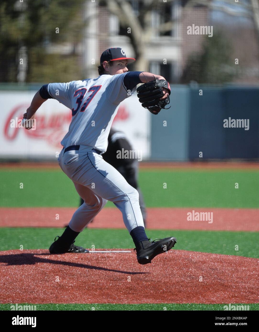 University of Connecticut Huskies pitcher Chase Gardner (37) during ...