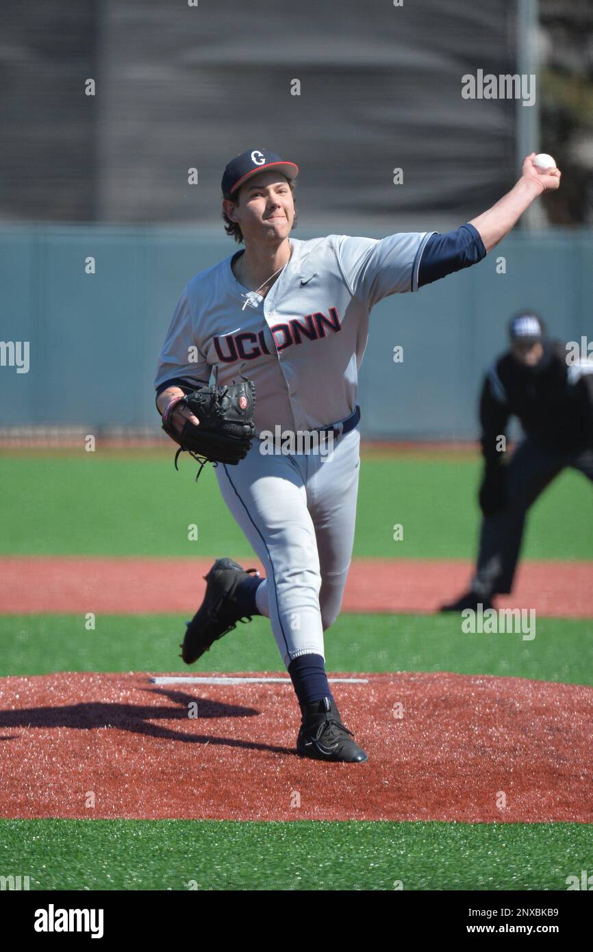 University of Connecticut Huskies pitcher Chase Gardner (37) during ...