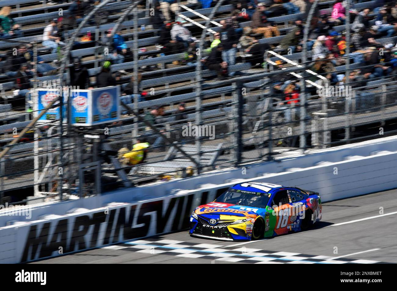 Kyle Busch (18) during the NASCAR Monster Energy Cup Series STP 500 ...