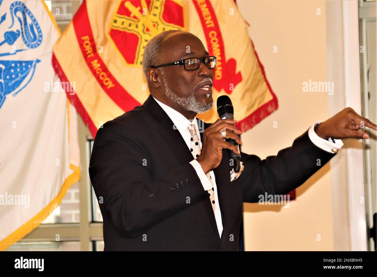 Guest speaker Marcus Gentry gives his presentation about Martin Luther ...