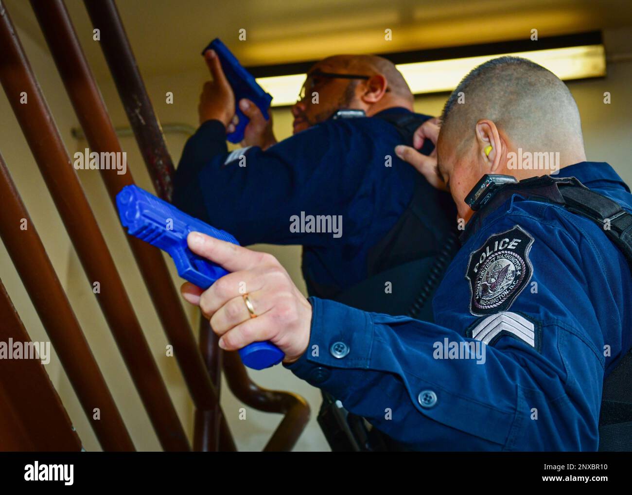 WASHINGTON (February 09 , 2023) -- Sgt. Jay Tu, right, and Sgt. Troy ...