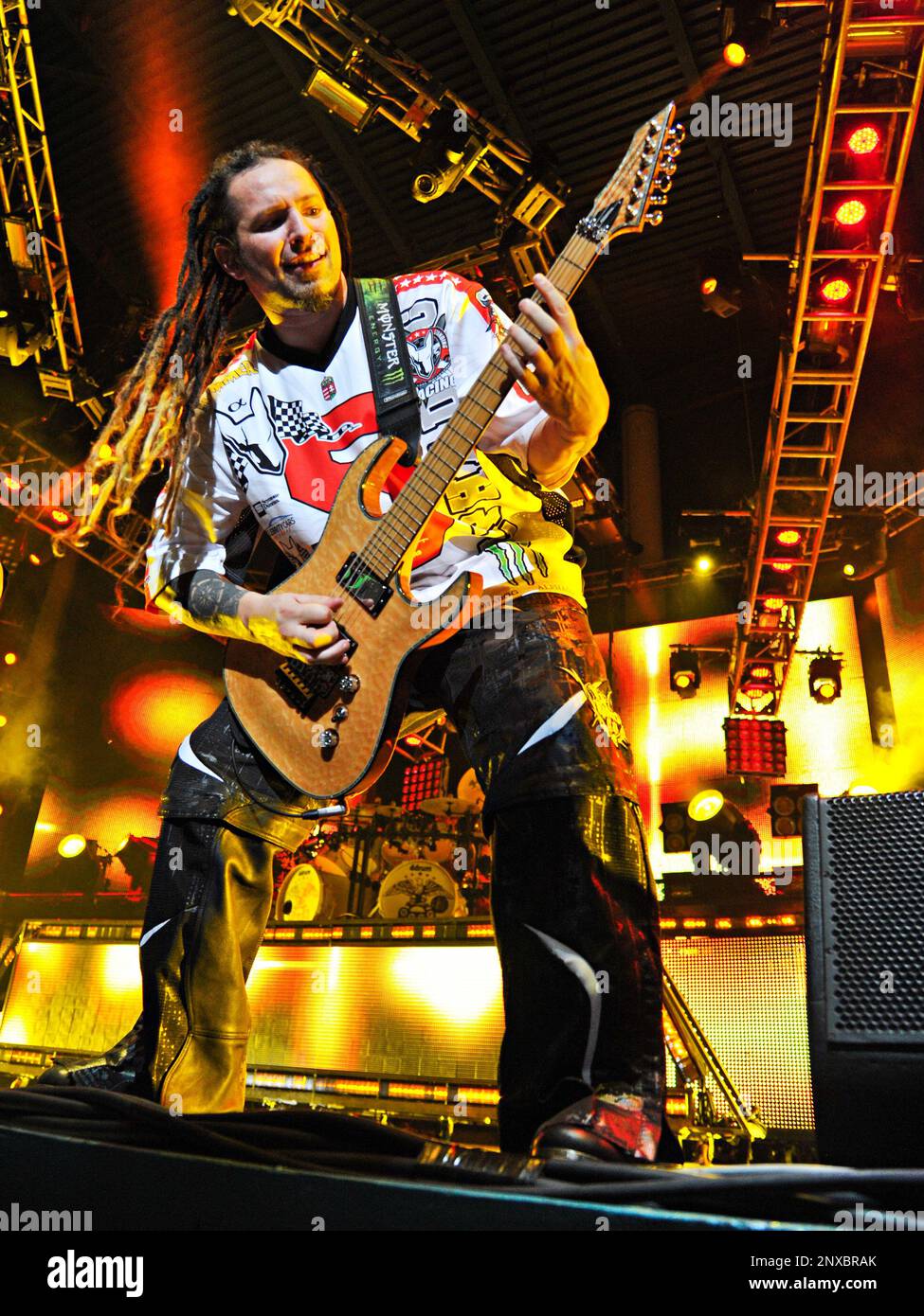 Zoltan Bathory of Five Finger Death Punch performs during the Trespass ...