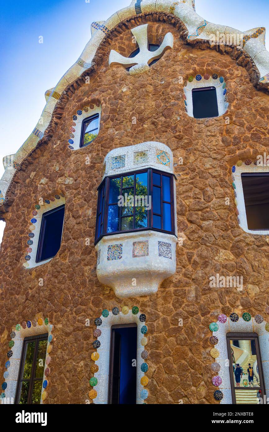 Barcelona Park Guell a public park system composed of gardens and ...